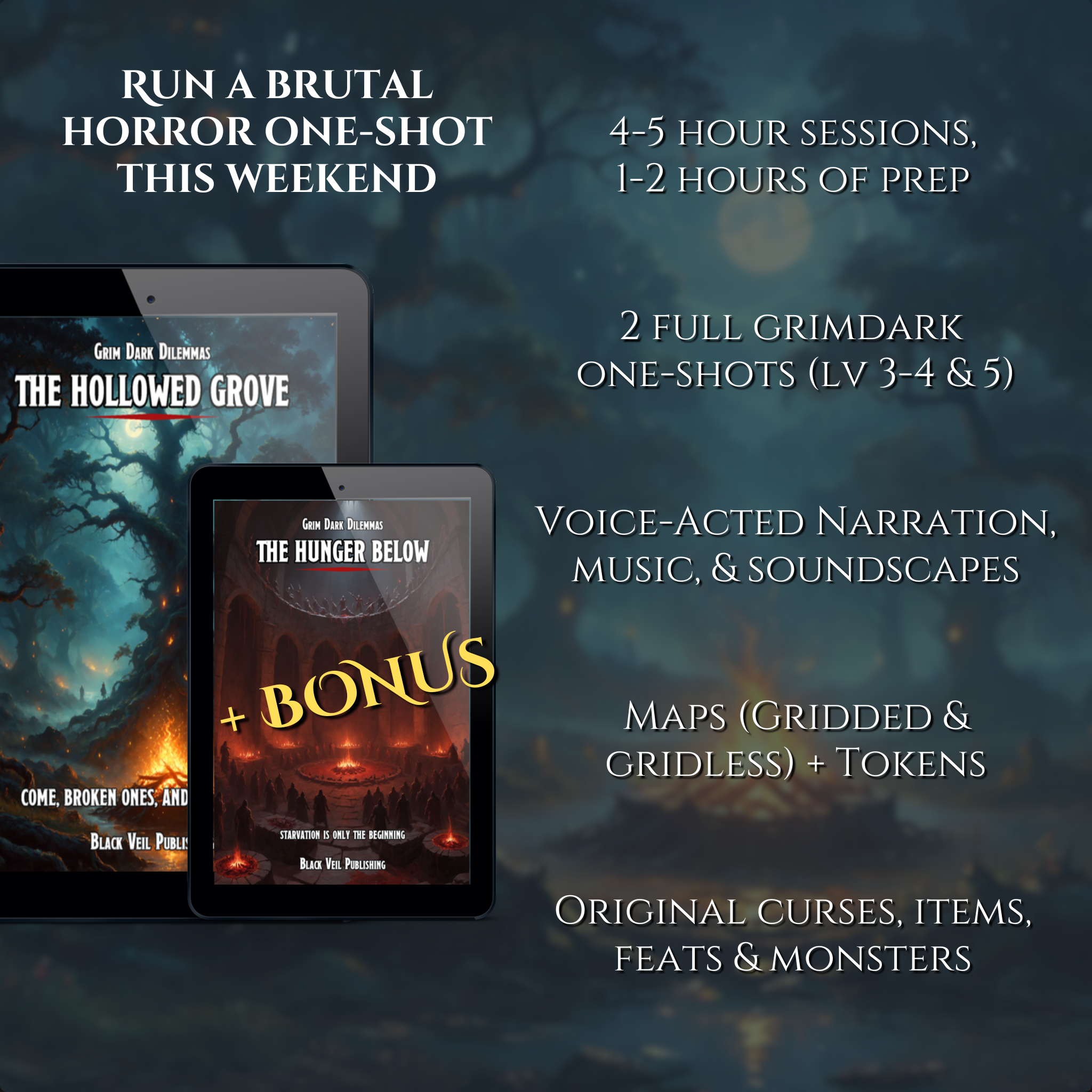 Weekend of Horror: A Grim Dark Dilemmas Double Feature (5e) – Black ...